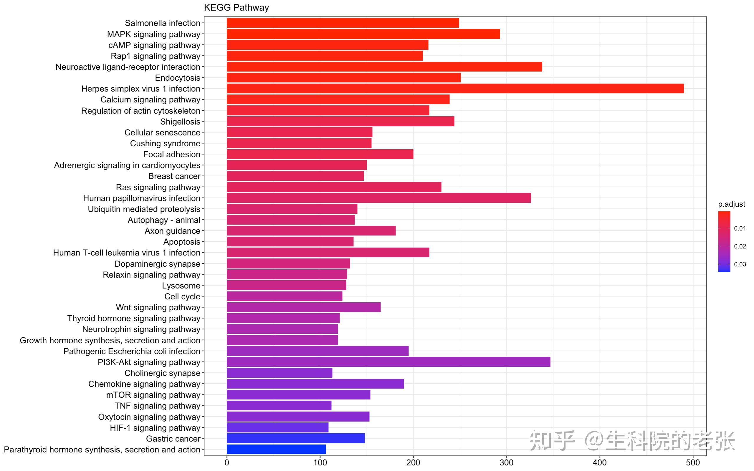 最全的GO, KEGG, GSEA分析教程(R),你要的高端可视化都在这啦！[包含富集圈图]【转载】 - 知乎