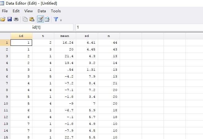 手把手教你用Stata的Network包实现连续性变量网状Meta分析 - 知乎