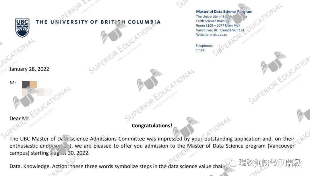跨专业申请UBC数据科学硕士（Master of Data Science），11天拿到offer是什么体验? - 知乎