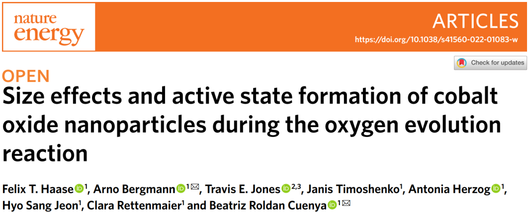里程碑突破！今日Nature Energy：揭示OER新机制 - 知乎