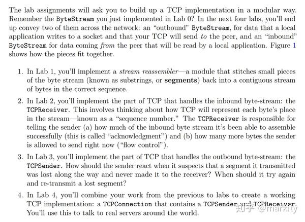 入坑CS144: lab1全流程贯穿 - 知乎