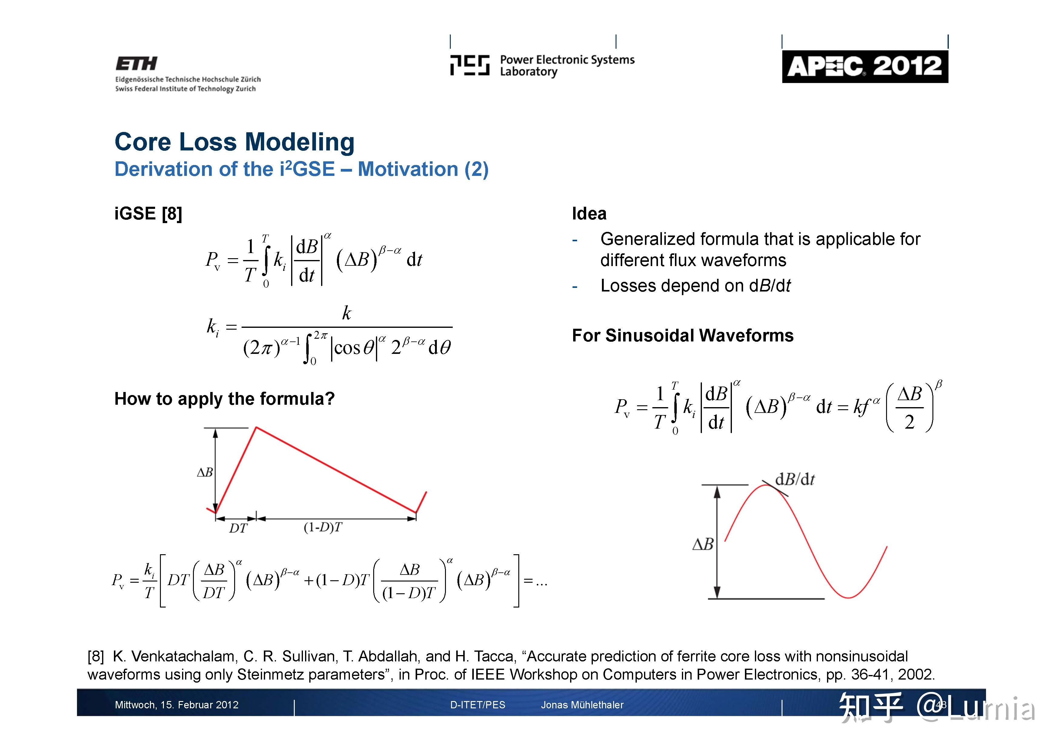 ETH Kolar PPT分享12.02.05：Optimal Design of Inductive Components Based on ...