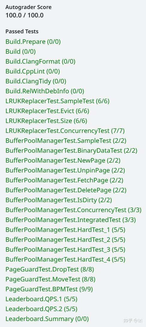 CMU15445 Spring2023 Project #1 - Buffer Pool - 知乎