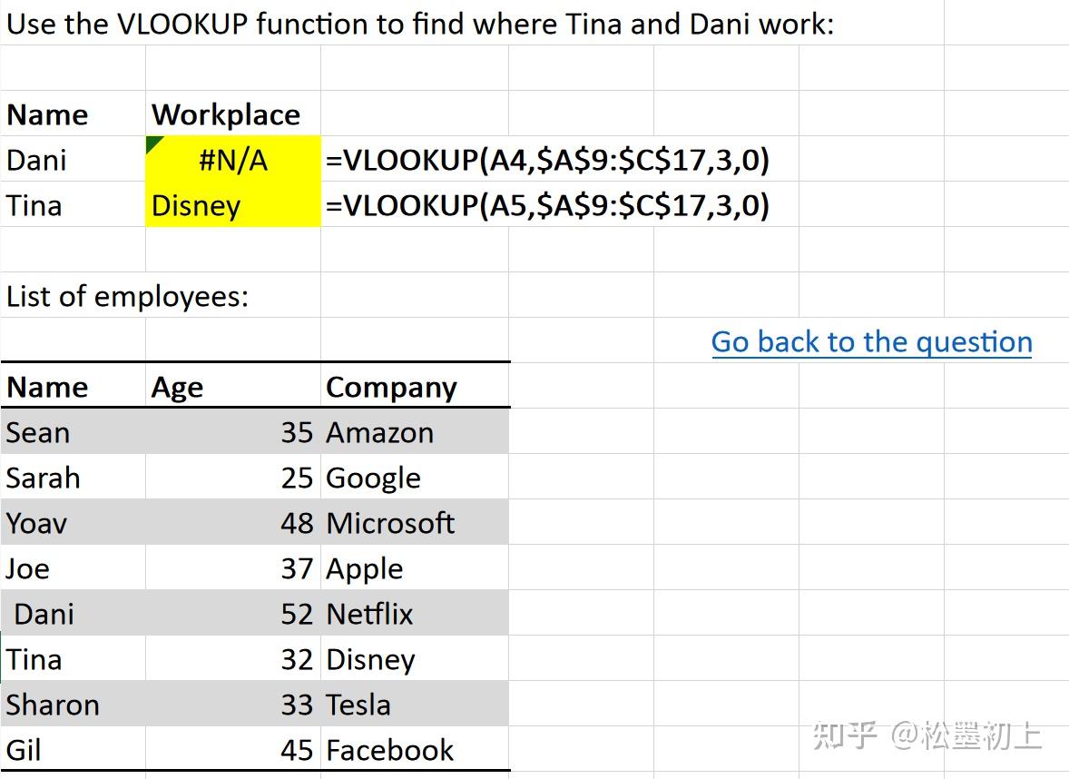 EXCEL 查找函数 VLOOKUP & XLOOKUP & INDEX MATCH - 知乎