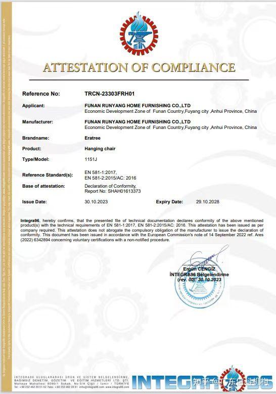 欧盟公告号CE认证 NB2422 NB2292 NB2705 土耳其机构 - 知乎