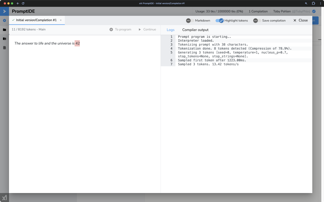 马斯克第二款AI产品PromptIDE公布，Grok的开发离不开它 - 知乎