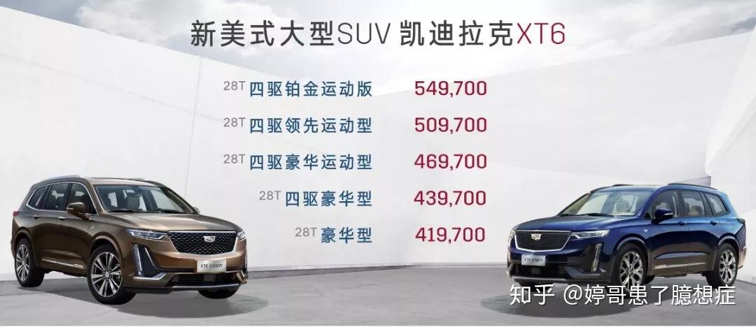 新美式大型SUV凯迪拉克XT6上市 你怎么看？ - 知乎