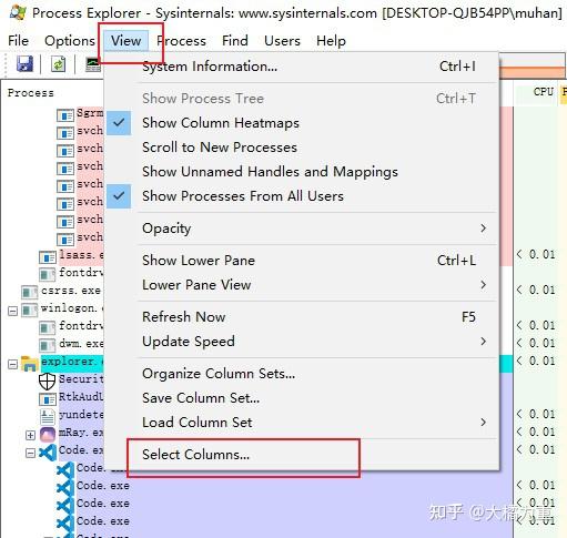 ProcessExplorer常用操作 - 知乎