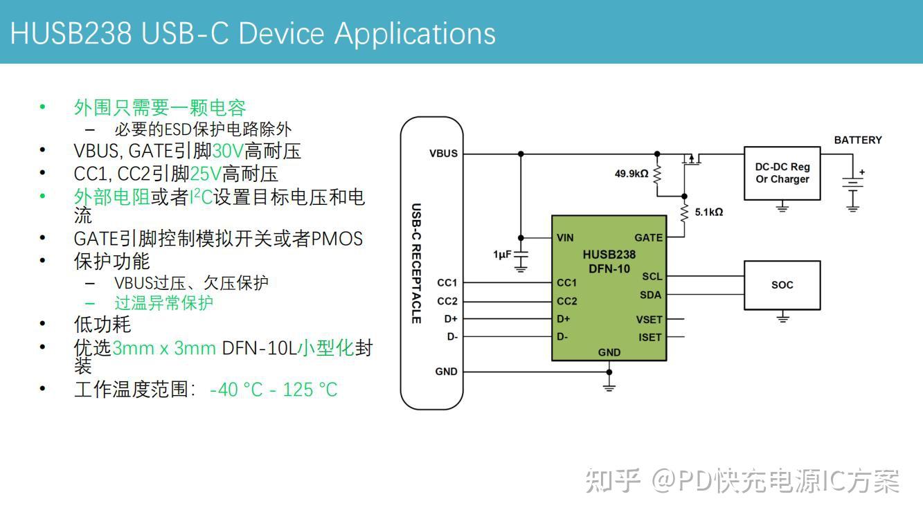 HUSB238运用大全：作用在于从USB PD/QC协议的充电头诱骗出5V 9V 12V 15V 18V 20V电压给各种电子产品供电或电池充电；效仿苹果不再赠送充电头；此操作可减成本、降风险 ...