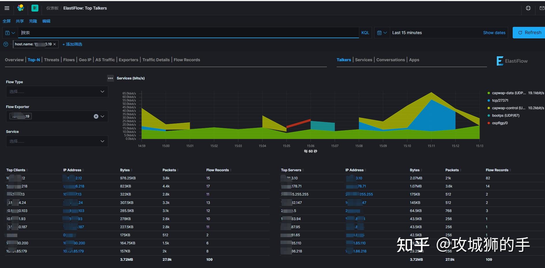开源网络流量与日志分析-ELK+elasticflow - 知乎