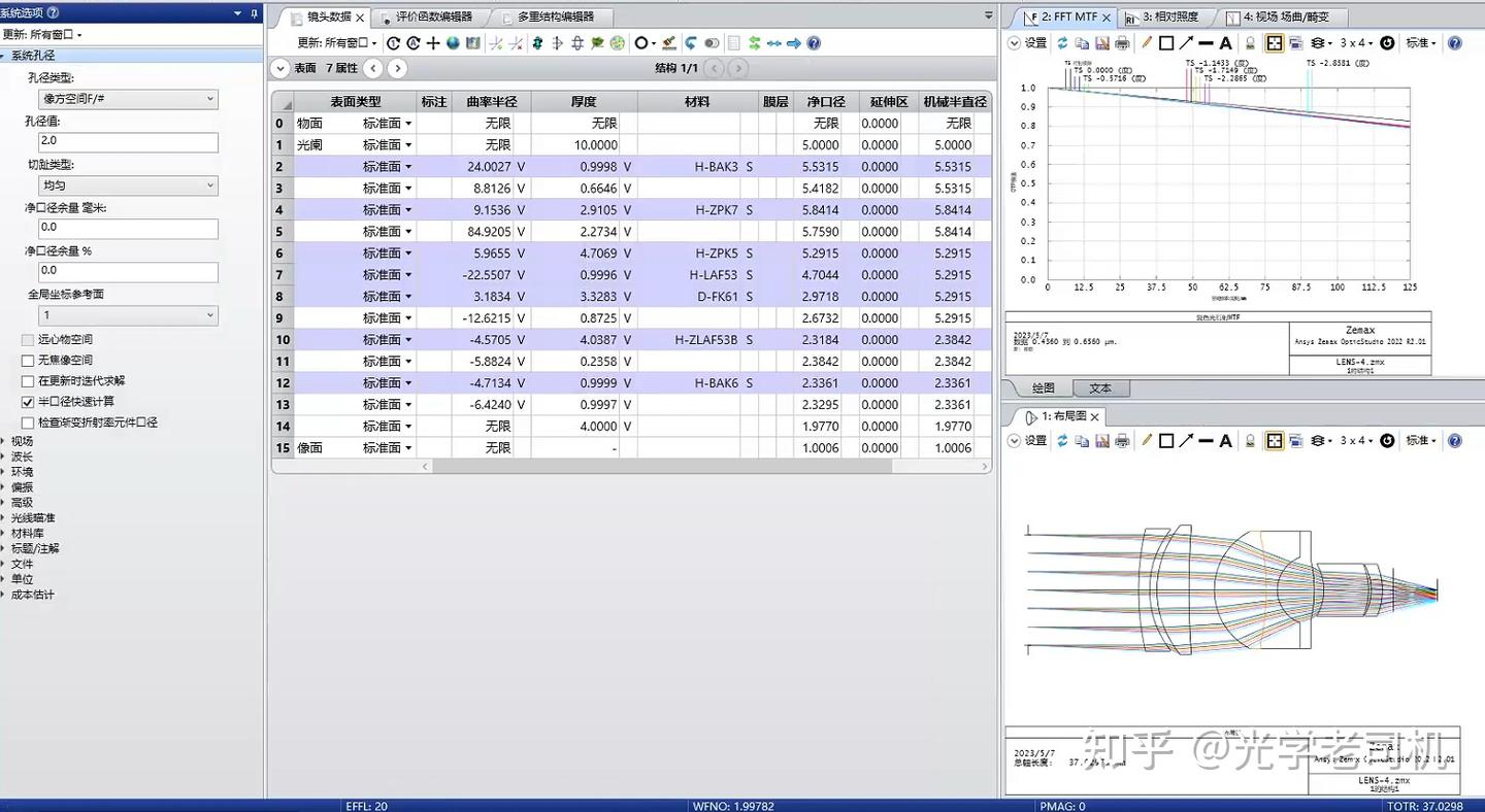 哥们儿带你飞之Zemax快速入门——无限远显微物镜（一） - 知乎