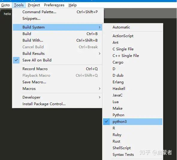 sublime text 运行python无法出结果 - 知乎
