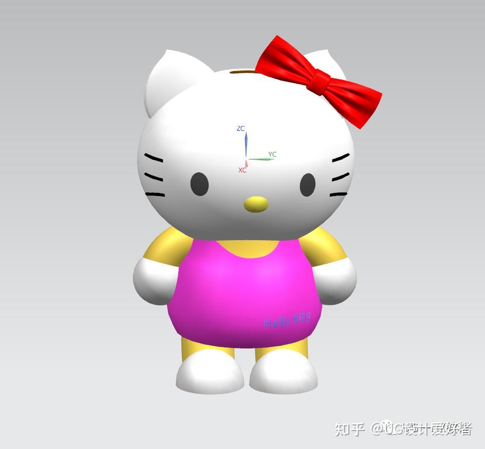 UG软件三维建模hello kitty猫，这个建模思路最快捷 - 知乎