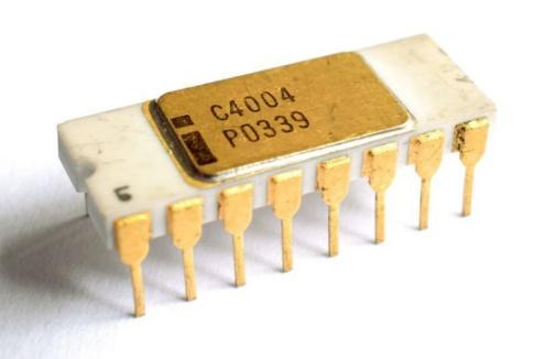 最初的微处理器芯片长啥样 - 知乎