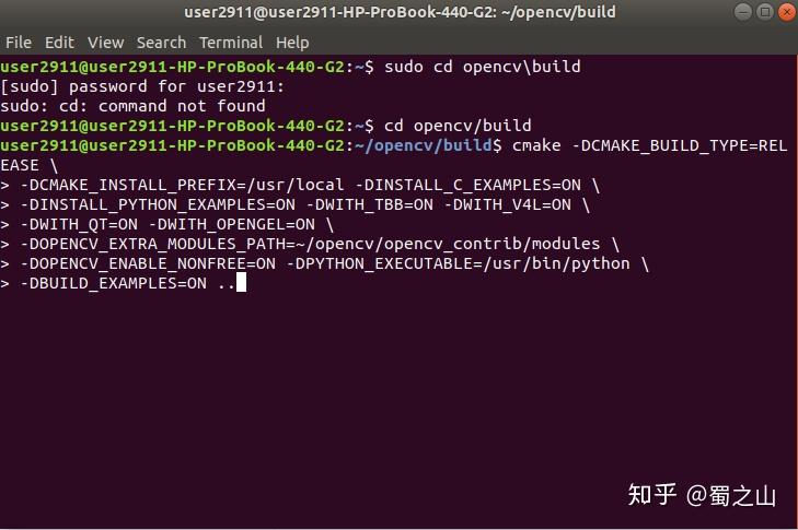 ubuntu18.04安装opencv+opencv_contrib - 知乎