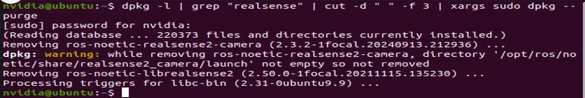 卸载二进制安装的librealsense和realsense-ros命令 - 知乎