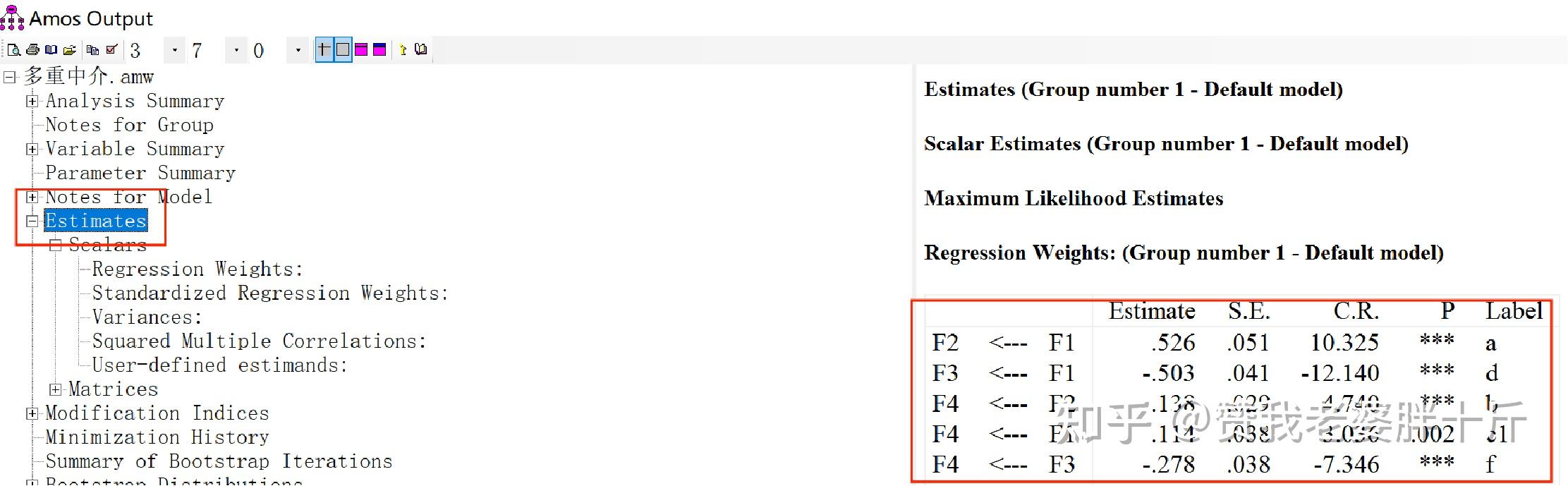 强大的东西！！！AMOS如何查每个中介的中介效应代码 - 知乎