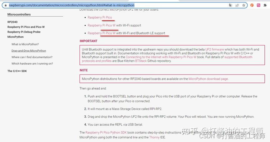 树莓派Pico|RP2040简介|PINOUT|点灯示例 - 知乎