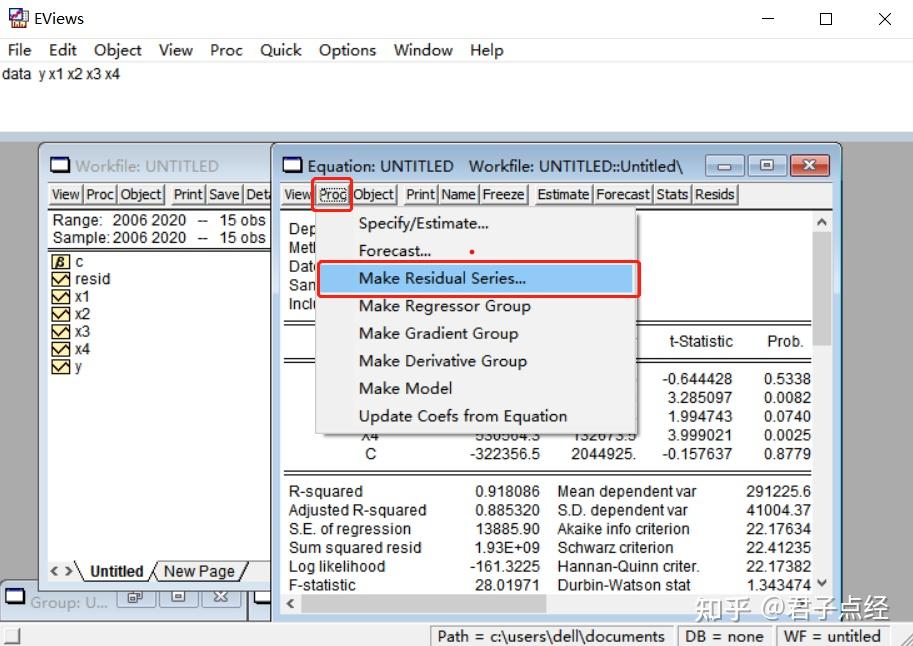 时间序列数据——单位根、协整及共线性检验（Eviews实操） - 知乎