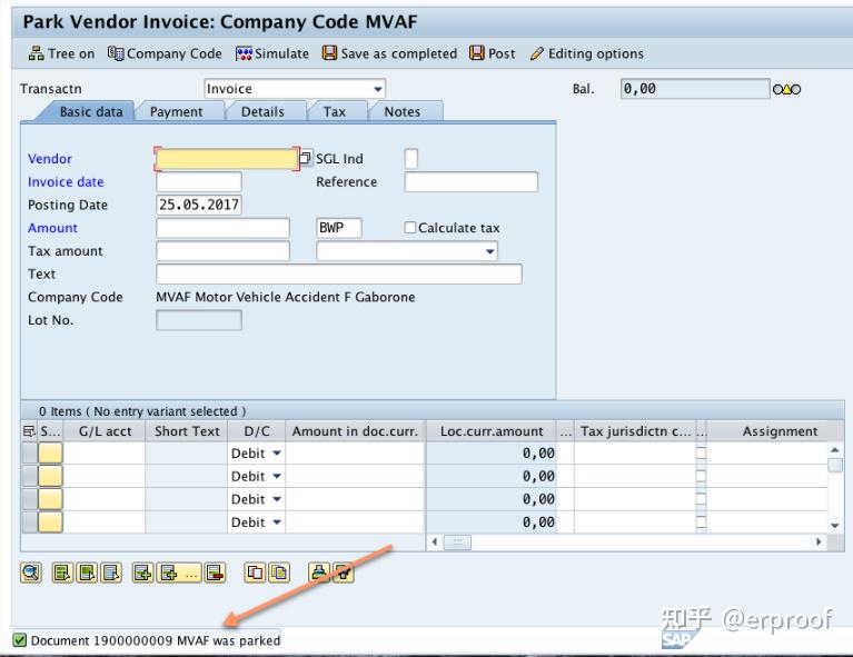 SAP FI课程 7.1 SAP凭证的预制和暂存 - 知乎
