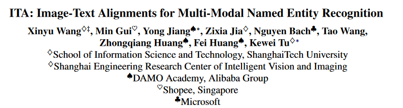 NAACL2022 | ITA：通过图像文本对齐实现的多模态命名实体识别 - 知乎