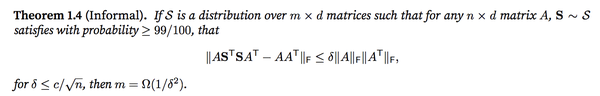 【简读】Sketching Algorithms and Lower Bounds for Ridge Regression - 知乎