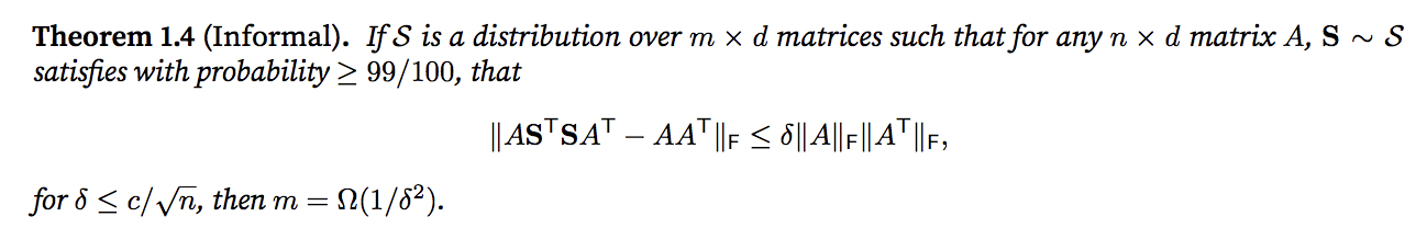 【简读】Sketching Algorithms and Lower Bounds for Ridge Regression - 知乎