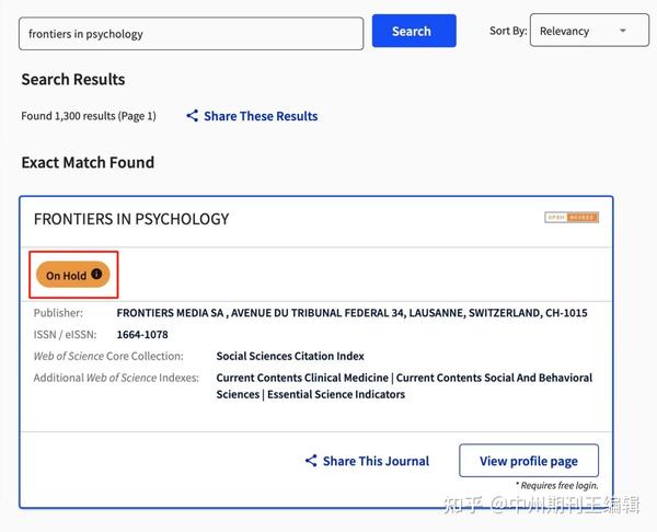 最新好消息！Frontiers in Psychology迎来“解封”，依旧被SSCI收录 - 知乎