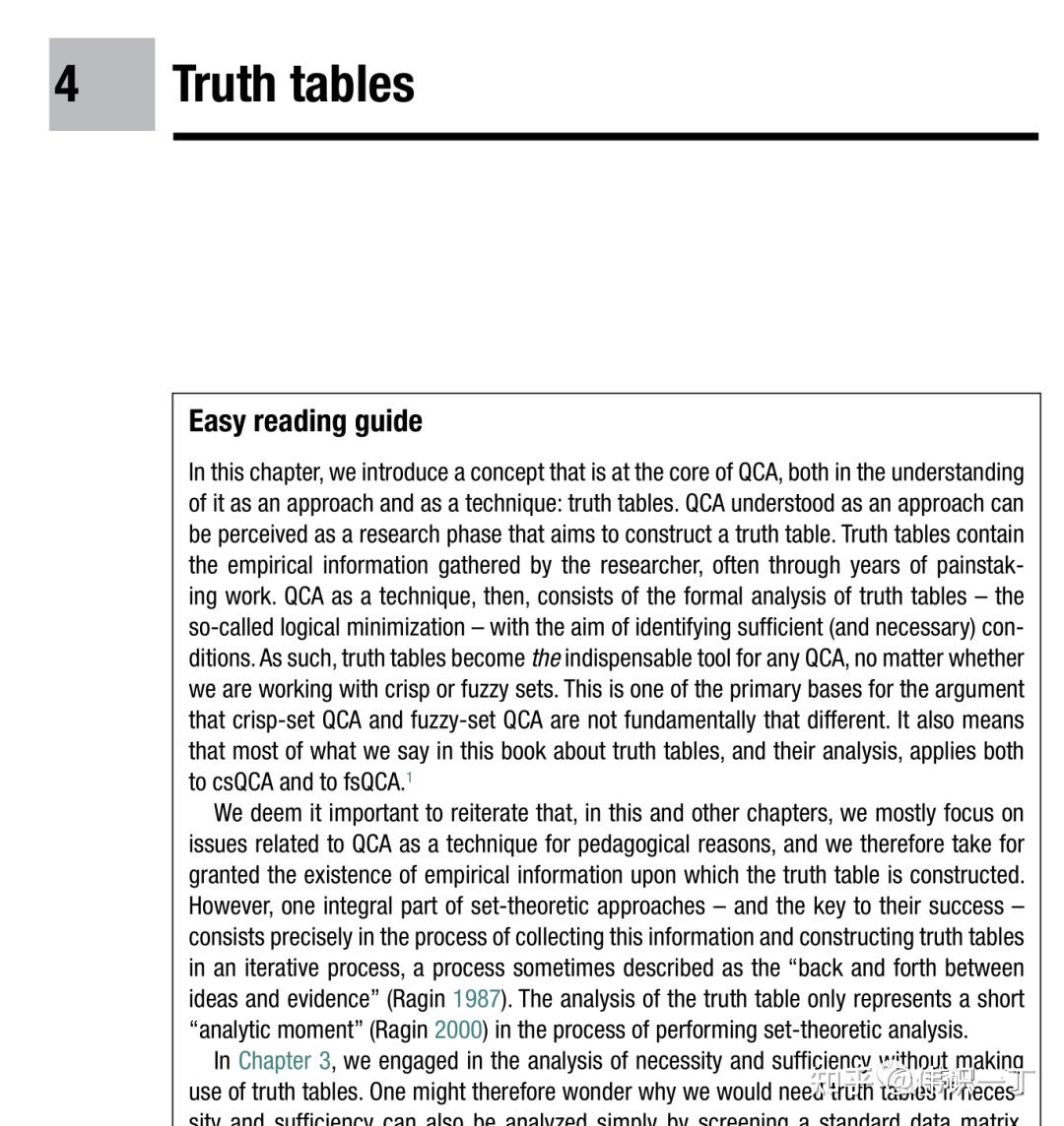 经典方法论书籍系列——QCA方法中的核心概念：真值表 - 知乎