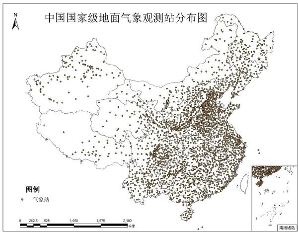 【数据分享】中国2400多个国家级气象观测站点空间分布数据 知乎 