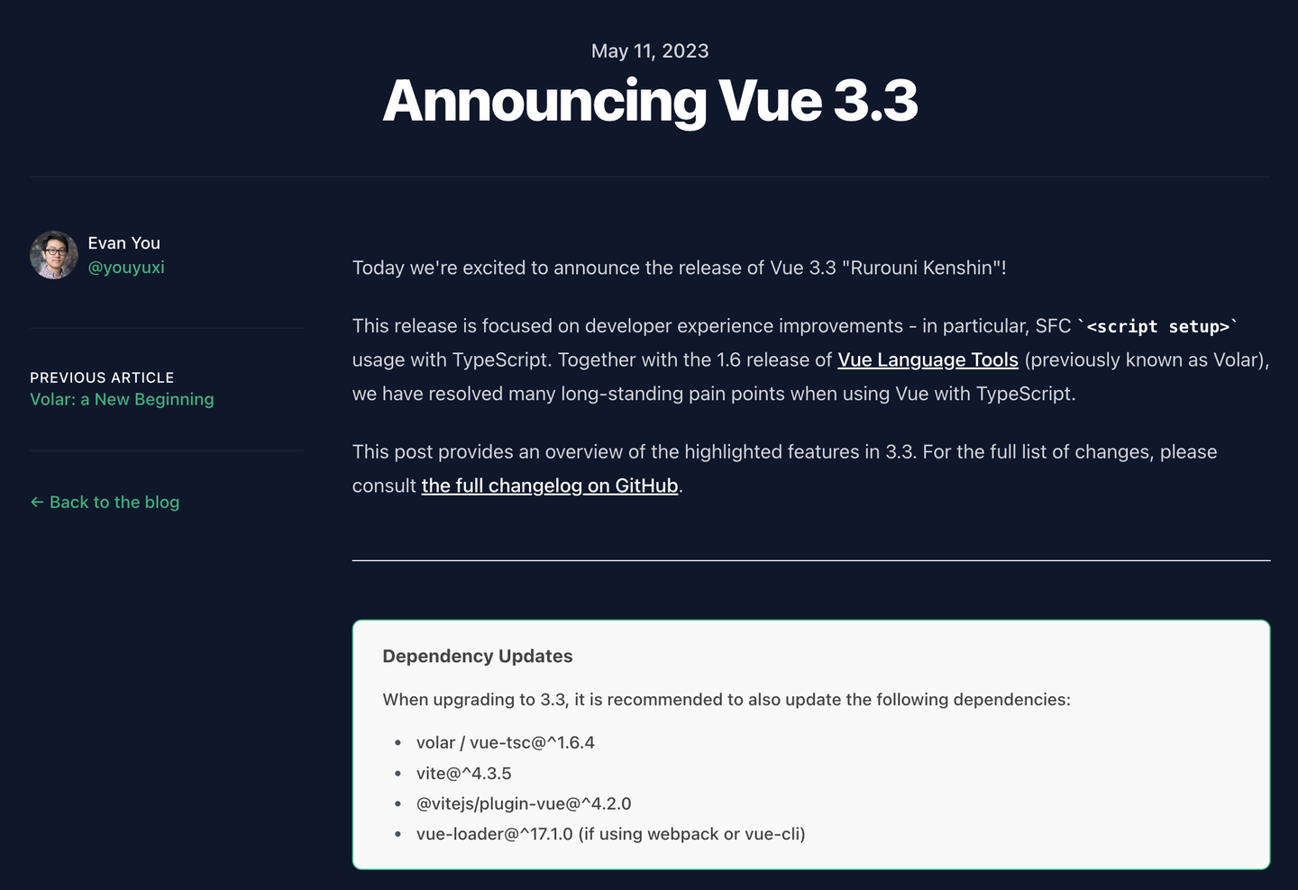 前端食堂技术周刊第 82 期：Vue3.3、Google I/O、CSS In 2023、Remix Conf 2023、Rollup 中文文档、React 中文文档 - 知乎