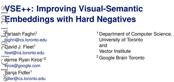 经典回顾 | 检索任务的经典工作VSE++ - 知乎