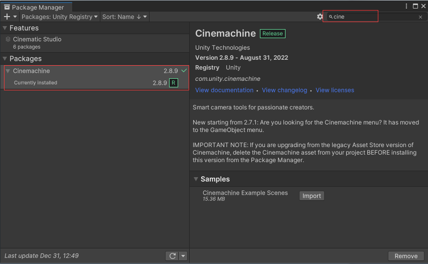 Cinemachine 相机控制插件 - 知乎