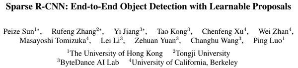 Sparse Detectors——sparse R Cnn和onenet 知乎