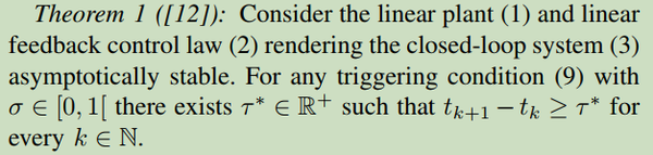 an introduction to event-triggered and self-triggered control - 知乎