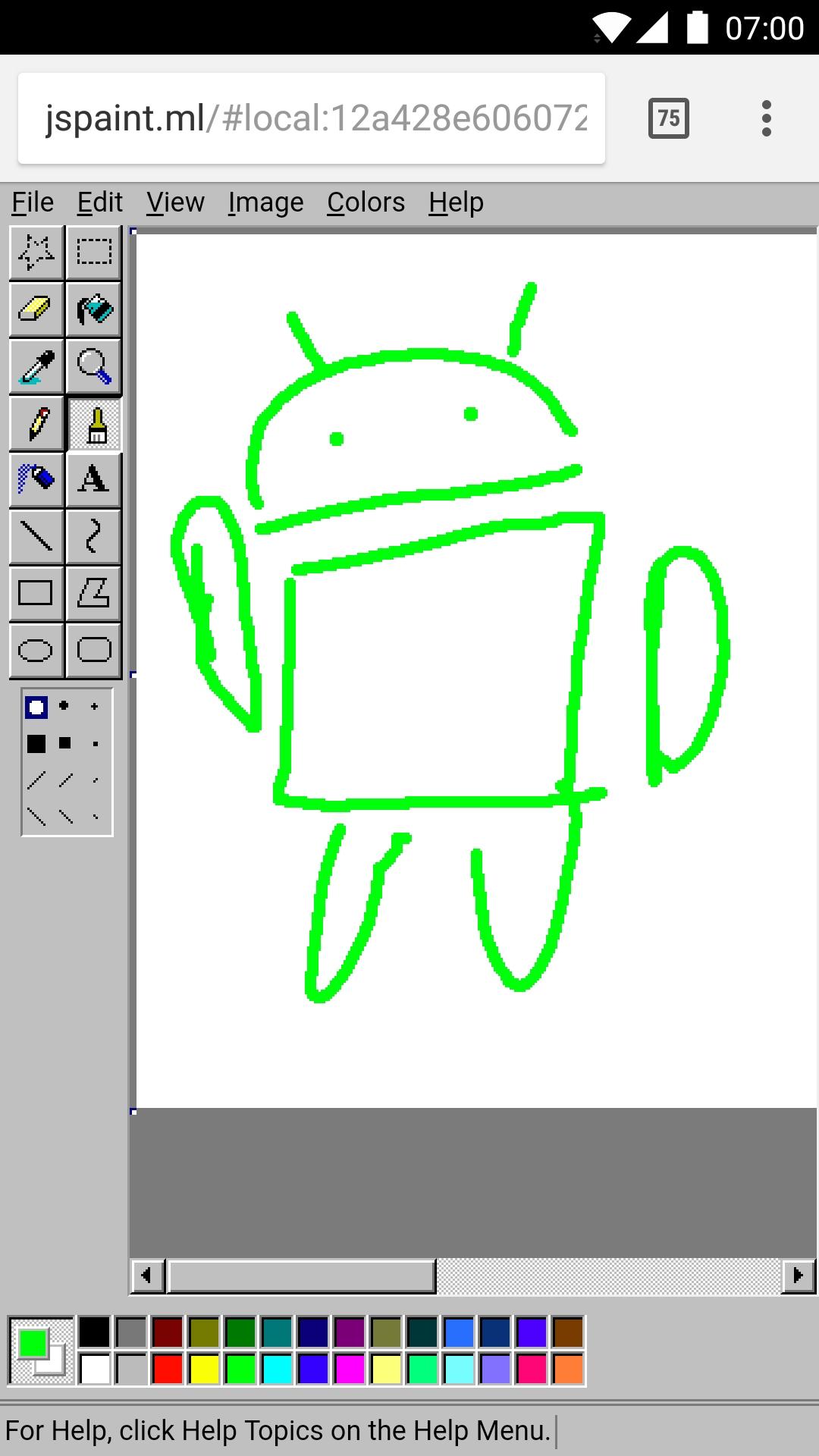 在这个网页上，体验 Windows 最经典的画图工具：JS Paint - 知乎
