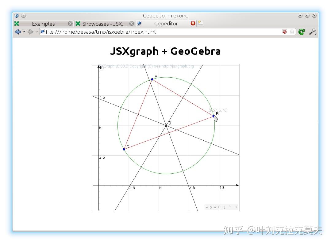 科学可视化软件介绍 – 交互式数学可视化软件JSXGraph - 知乎