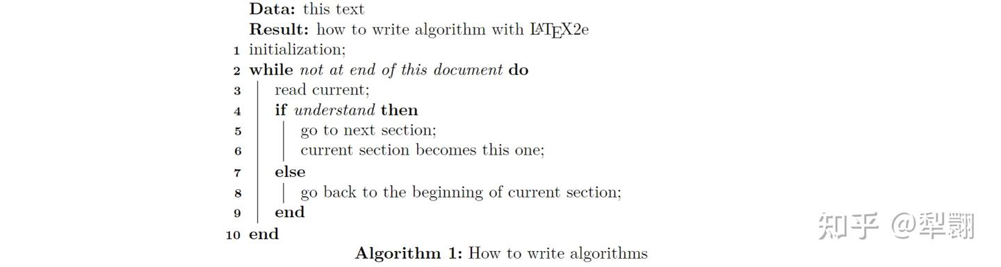 LaTeX 写作 - 伪代码 - algorithm2e - 知乎