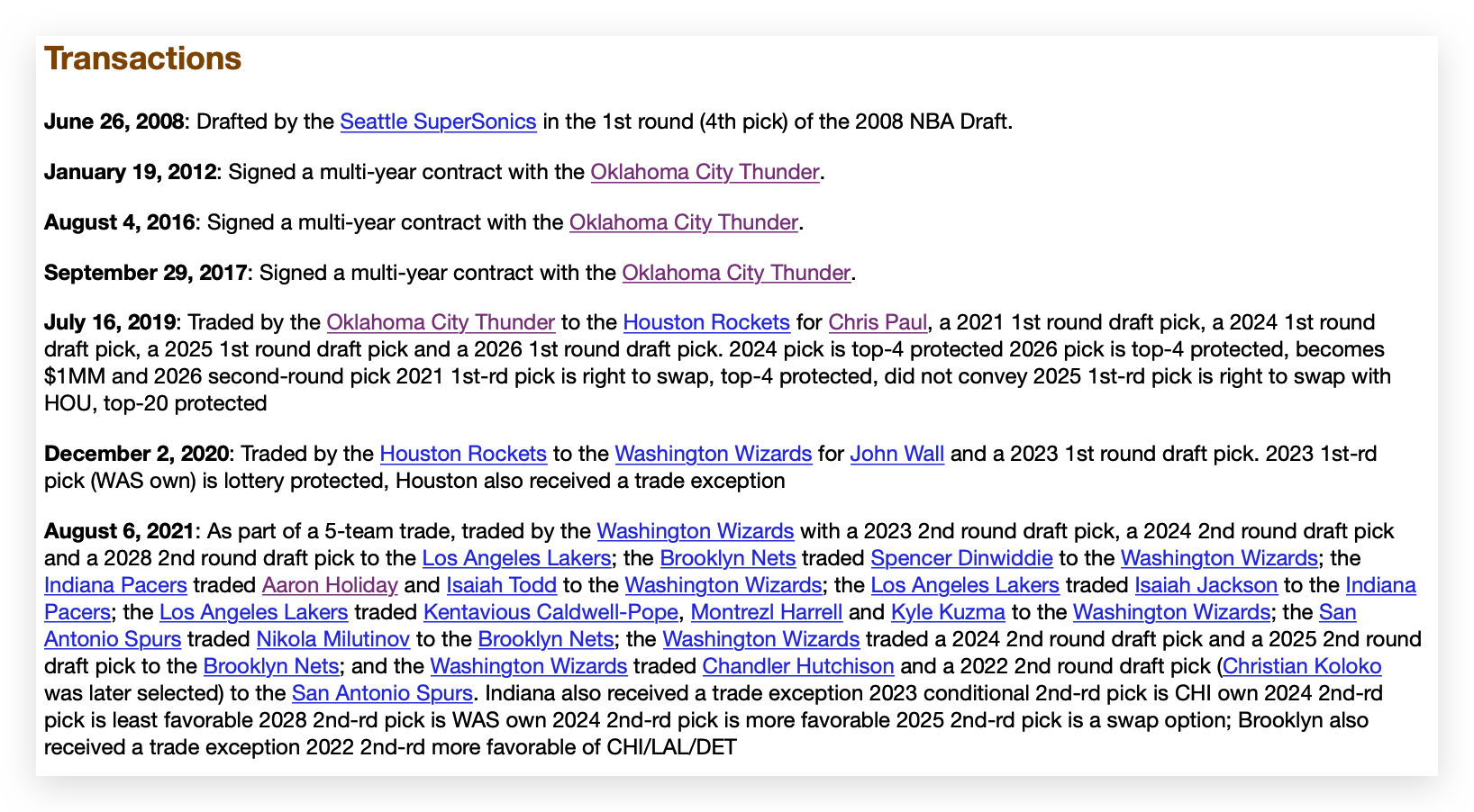 BBR使用手册：球员页-Overview - 知乎