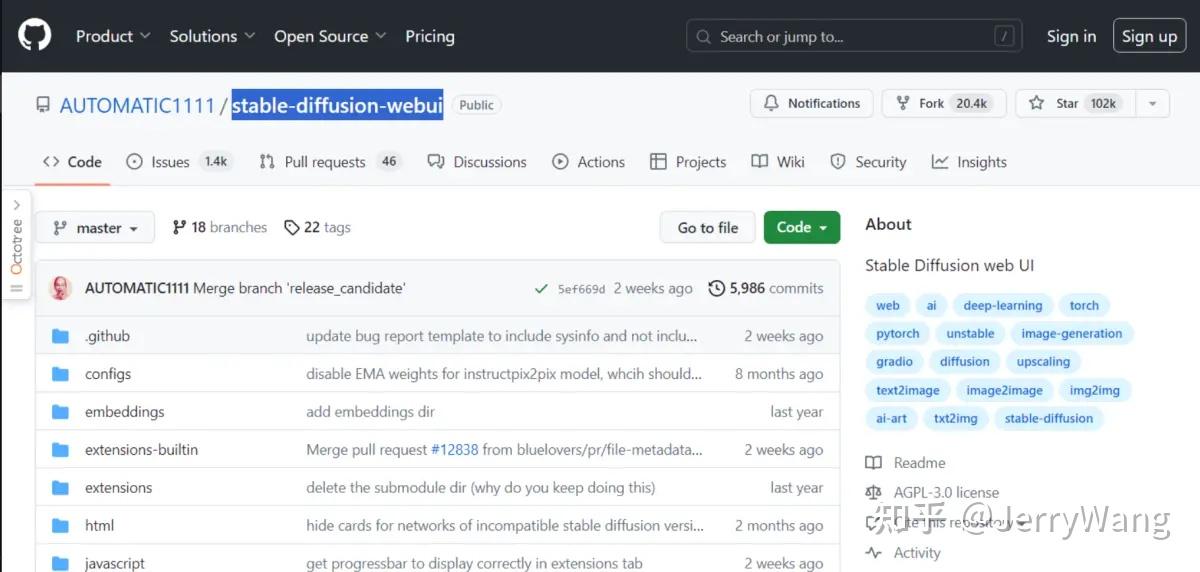 stable-diffusion-webui Github 代码仓库的介绍 - 知乎