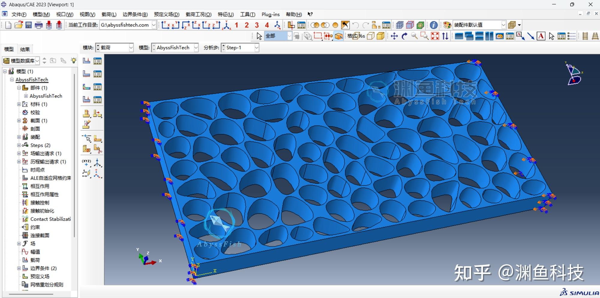 ABAQUS基于Voronoi的多孔板模型 - 知乎