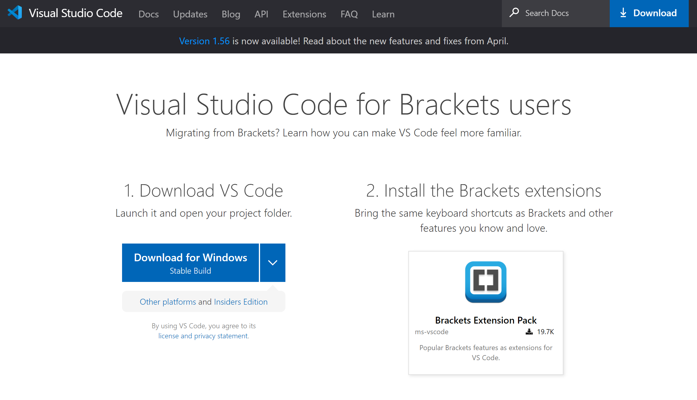 Adobe Brackets 编辑器即将谢幕！推荐用户迁移到 VS Code！ - 知乎