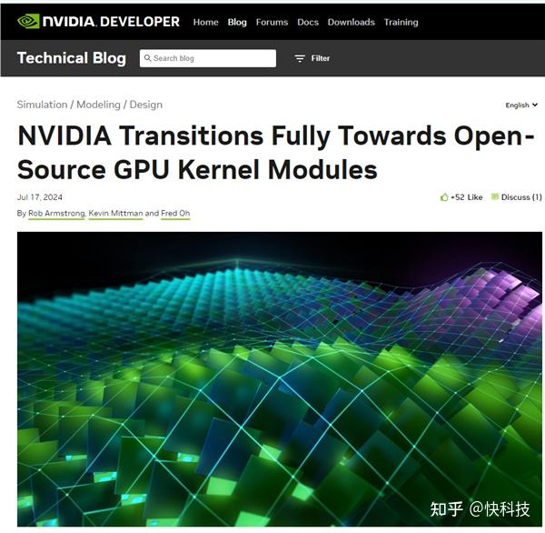 NVIDIA重磅官宣！全面开源GPU内核驱动：闭源显卡驱动将被弃用 - 知乎