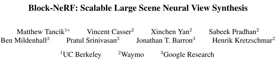谷歌Waymo研究人员使用280万张图像训练了一个Block-NeRFs网络，可渲染旧金山整个街区！ - 知乎