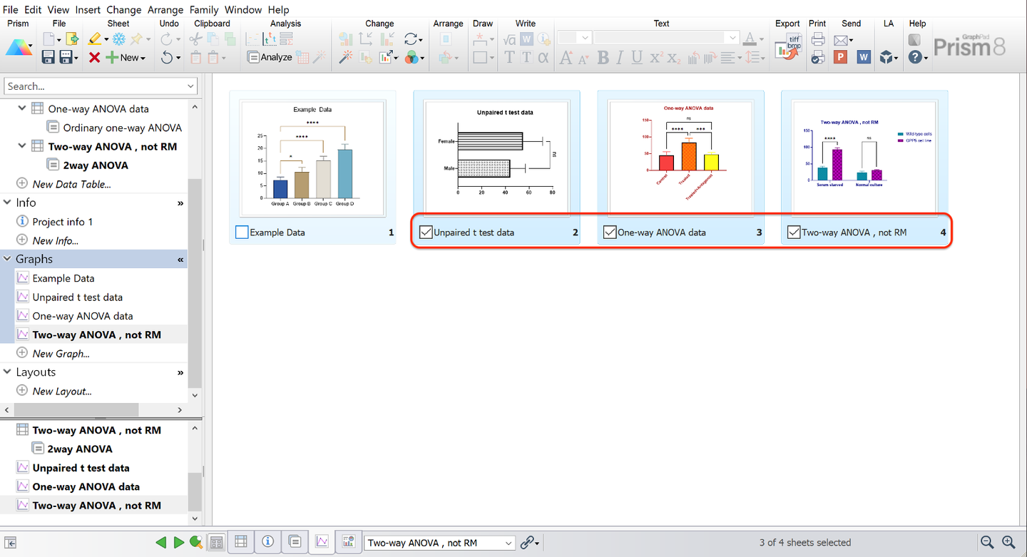 GraphPad Prism 绘图教程 | 使用“Magic”按钮让多个图表看起来一致 - 知乎
