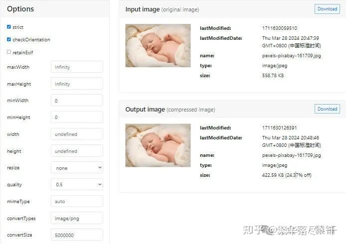 Compressor.js，一款基于浏览器的 JavaScript 图片压缩器，简单易用和高度可配置？ - 知乎