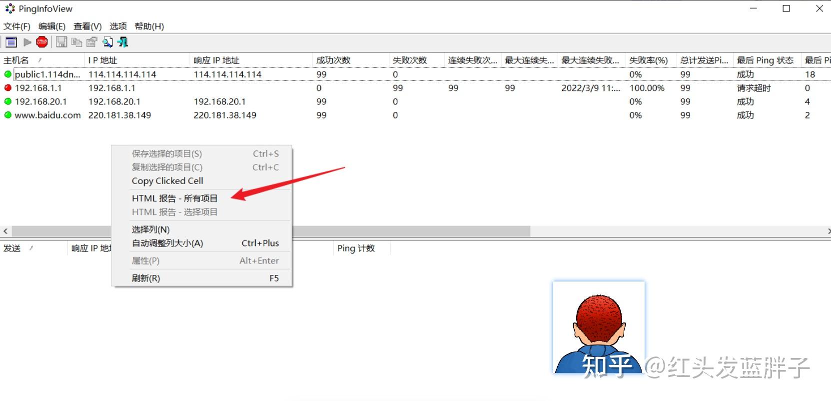 可视化批量Ping工具PingInfoView教程 - 知乎