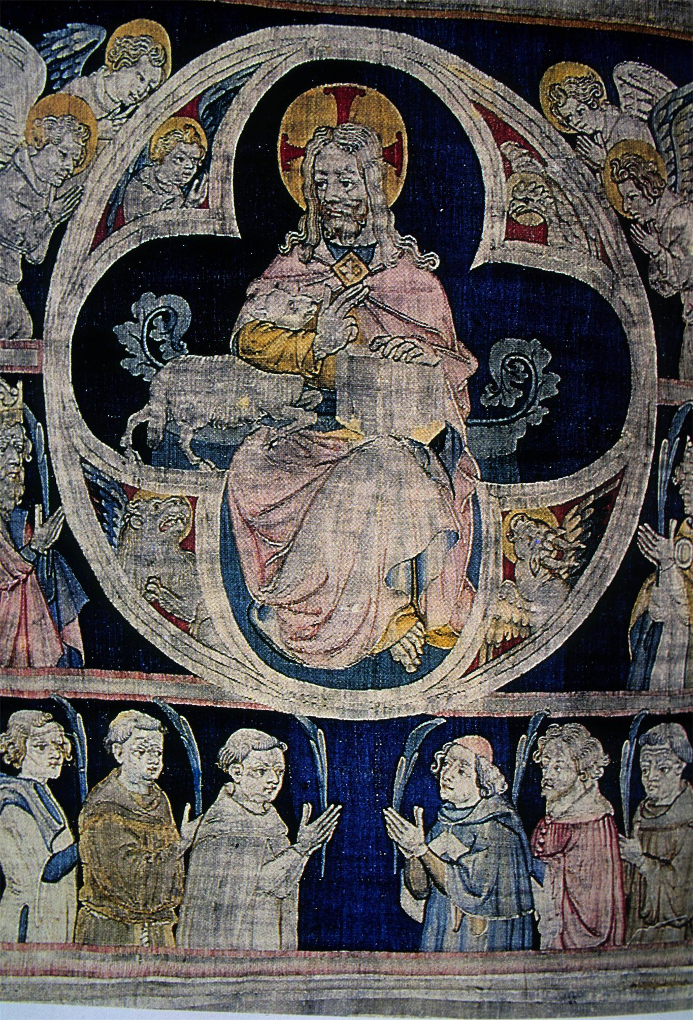 中世纪最壮观挂毯（法国昂热城堡珍藏）：圣经启示录2：死亡四骑士，七号吹响七灾（超清大图） - 知乎