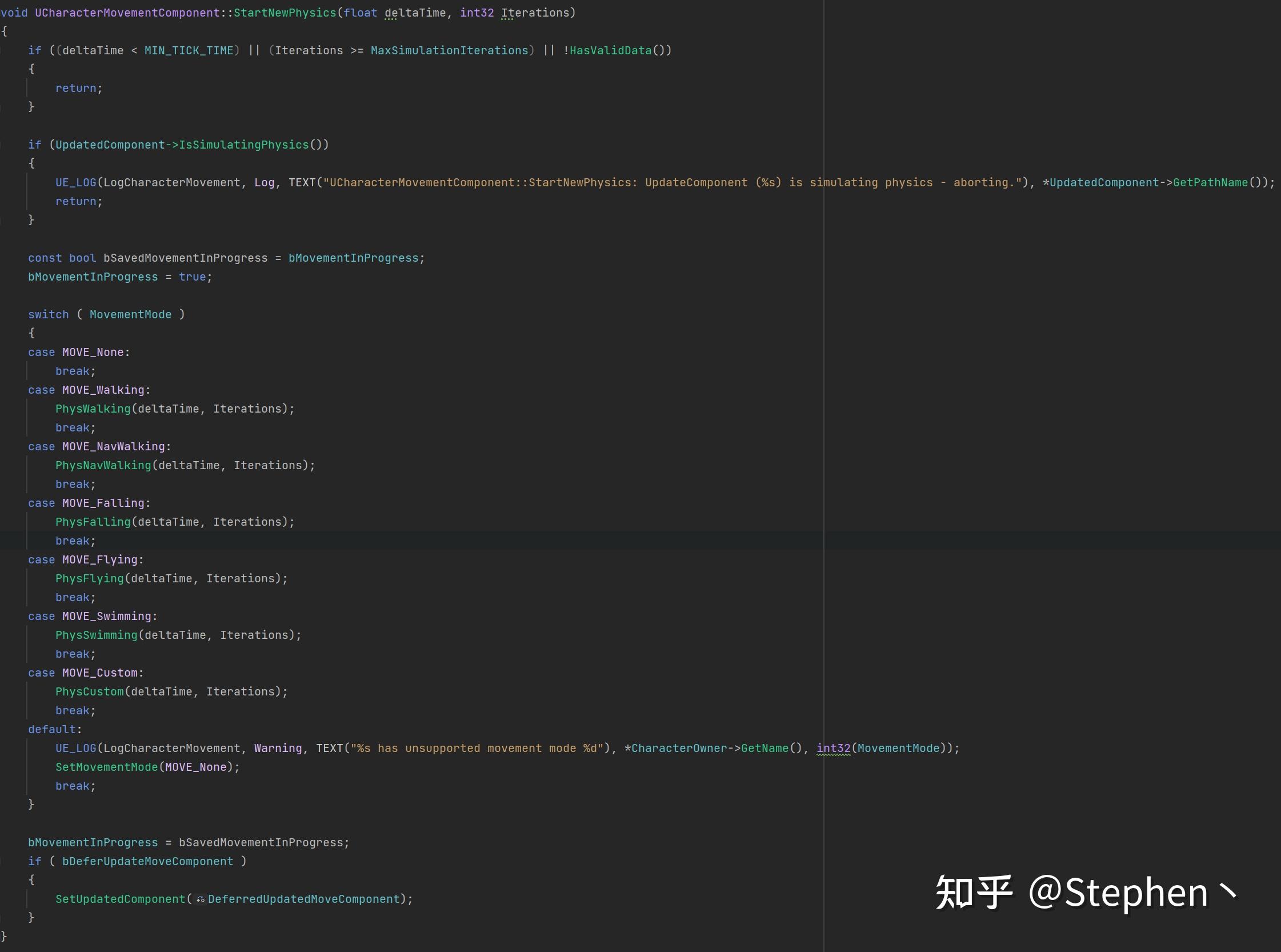 UE5 CharacterMovementComponent 简析 - 知乎